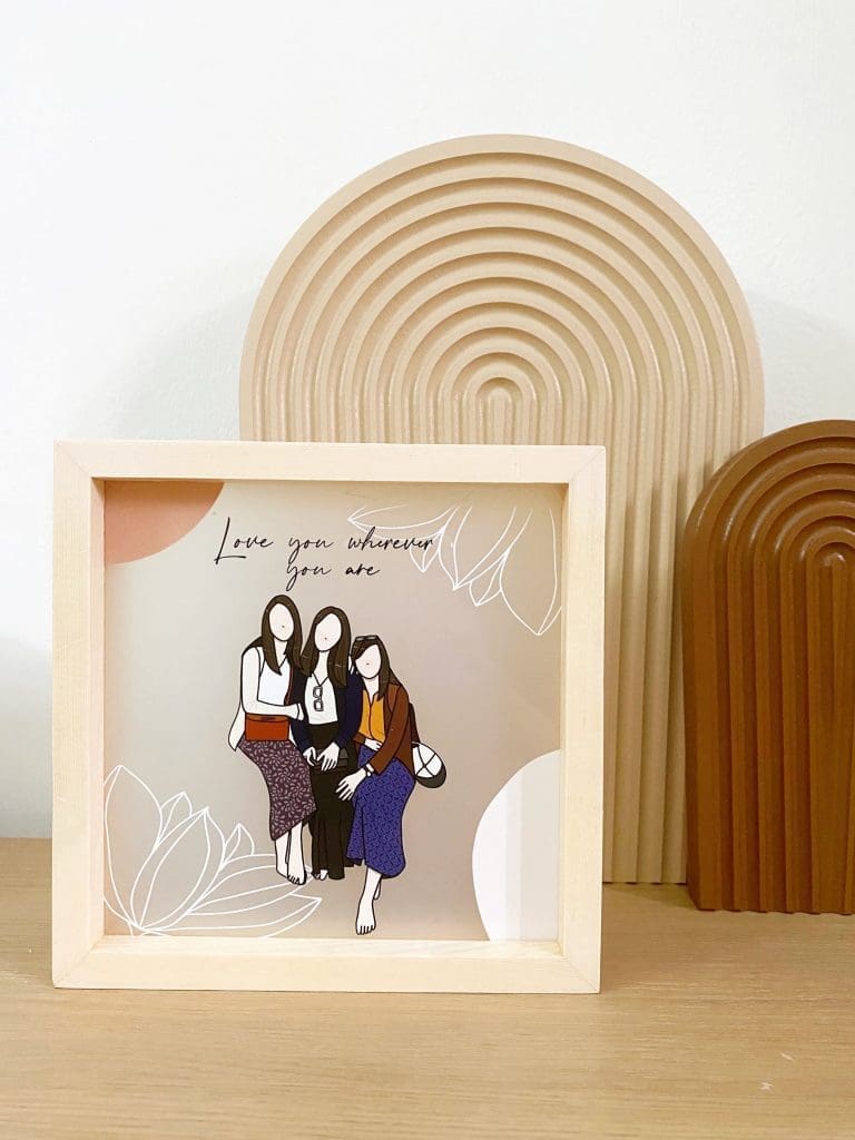 Custom Portrait Illustration Frame - Ohfriday!