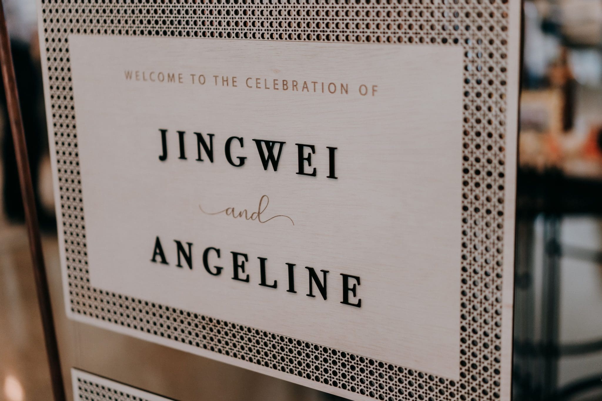 Rattan Style Signage Board - Ohfriday!