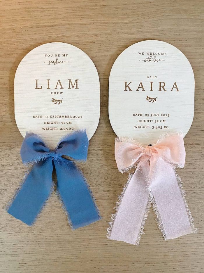 Classic Birth Details Plaque - Ohfriday!