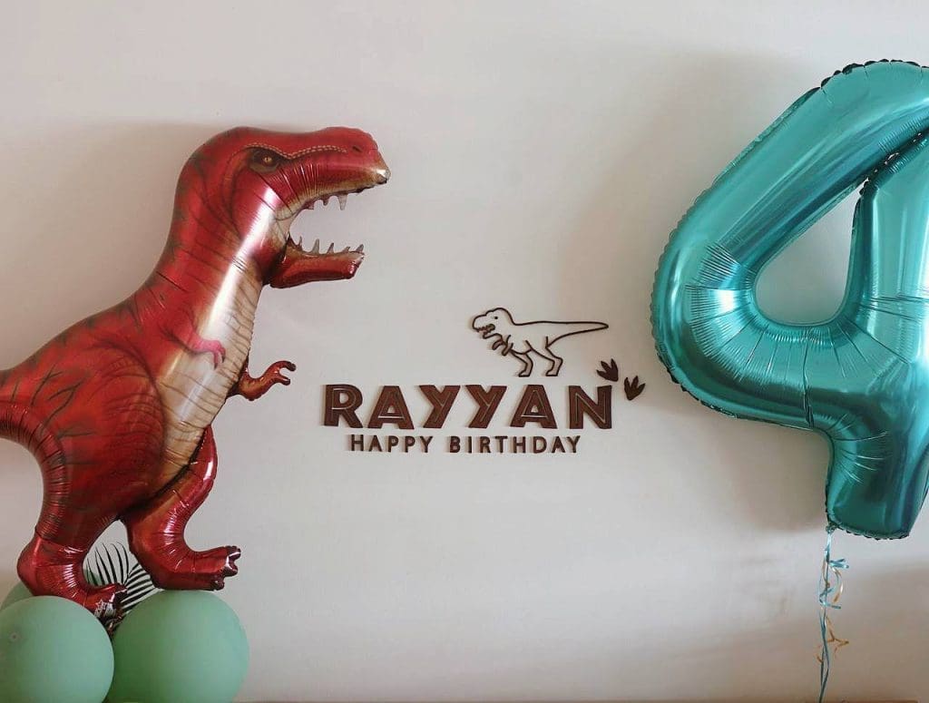 Backdrop Signage Dinosaur Theme - Ohfriday!