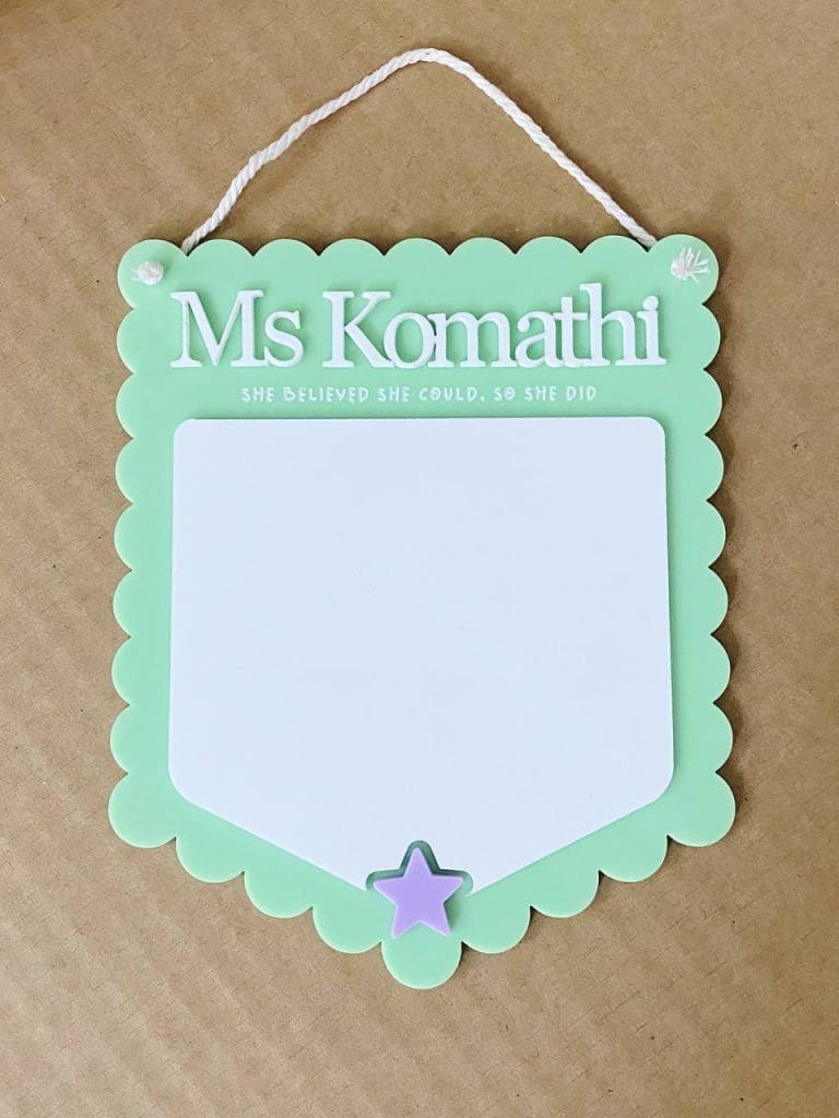 Custom Flag Erase Board - Ohfriday!