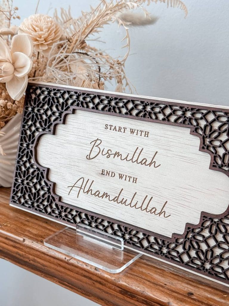 Lattice Horizontal Display Custom Plaque - Ohfriday!